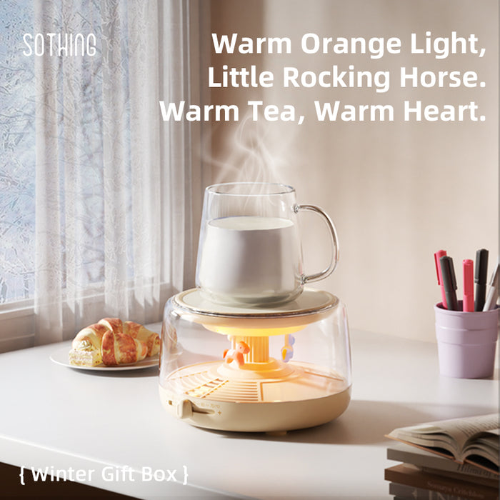 Smart Warming Coaster - wooden horse