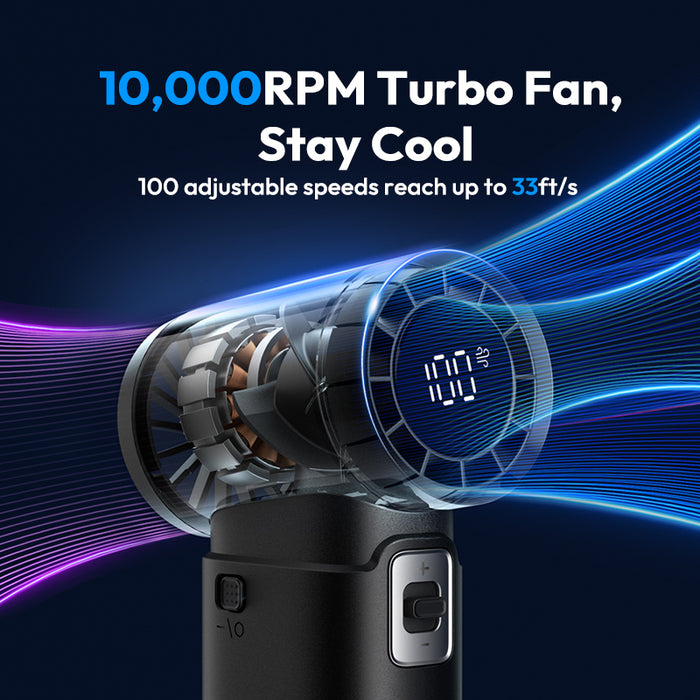 Power Bank Handheld Fan - Engine Power